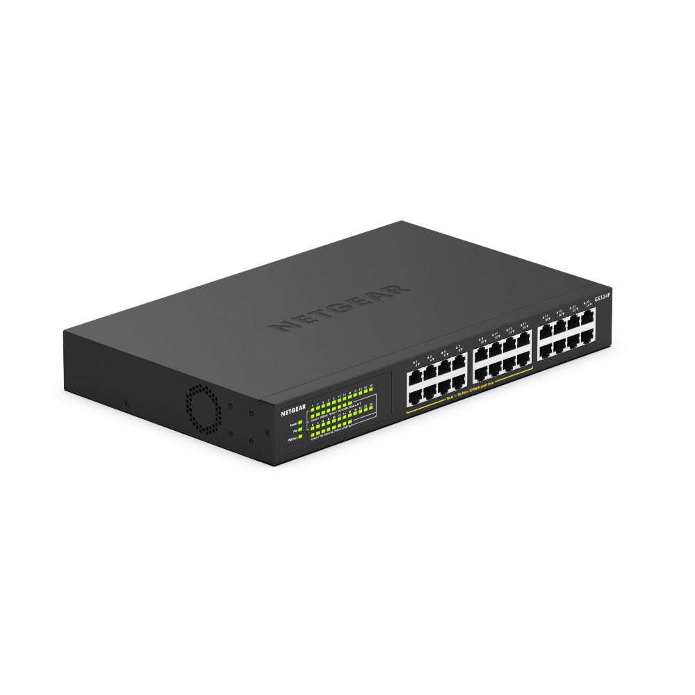 NETGEAR GS324P 24-Port Gigabit Ethernet Unmanaged PoE+ Switch with 16 ...