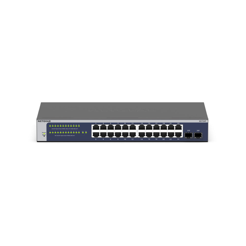 NETGEAR GS724Tv6 24-Port Gigabit Ethernet Smart Switch with 2 Dedicate ...