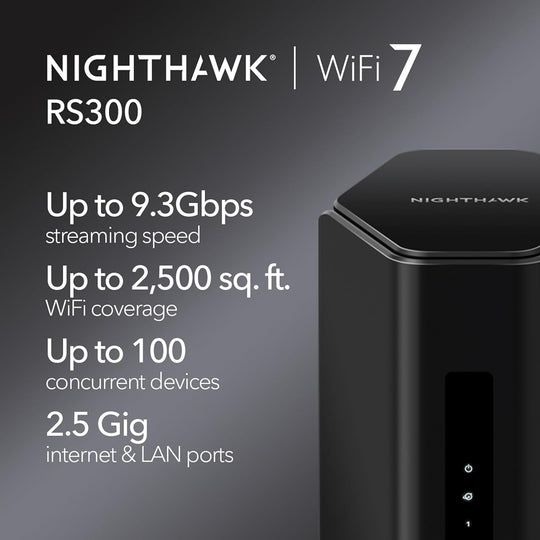 NETGEAR Nighthawk RS300 Tri-Band 2.5G WiFi 7 Router – NETGEAR Store ...