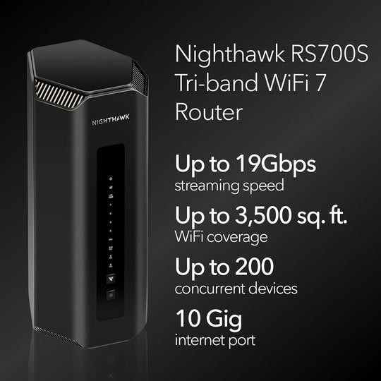 NETGEAR Nighthawk RS700S Tri-Band 10G WiFi 7 Router – NETGEAR Store ...