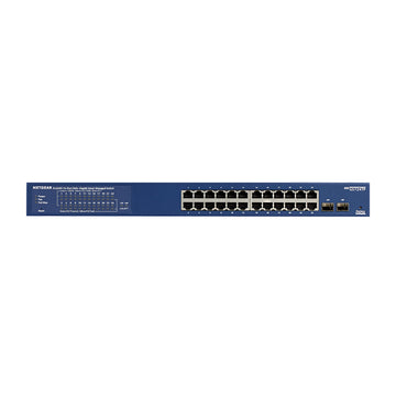 NETGEAR GS724TPv2 24-Port Gigabit Ethernet Smart Managed Pro PoE Switc ...