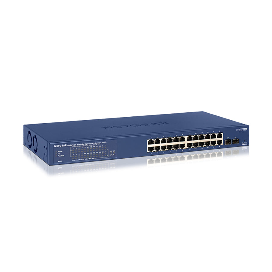NETGEAR GS724TPv2 24-Port Gigabit Ethernet Smart Managed Pro PoE Switc ...